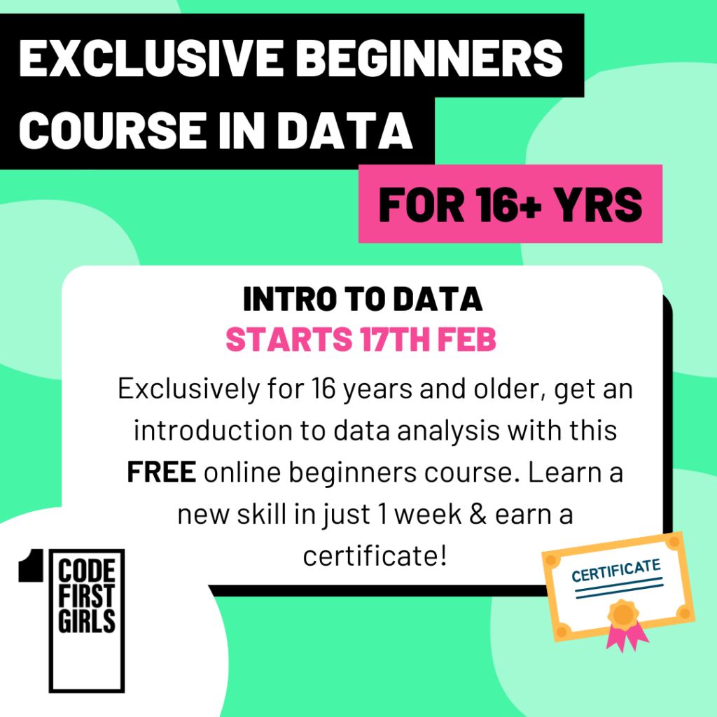Code First Girls Free Data Taster Course! – Defence Nuclear Enterprise